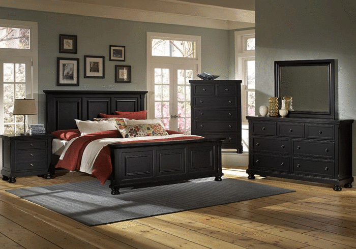 VB534_BarleyEbonyPanelBedroomSet.gif - Evansville Overstock Warehouse