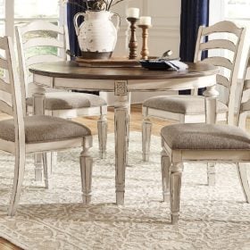 Realyn oval dining table store